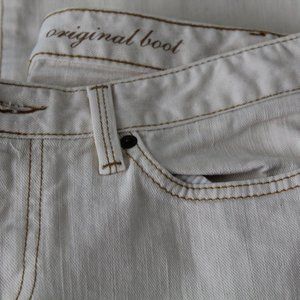 LOFT | Jeans | Loft Original Boot Cream Colored Denim Jeans Nwot 6 ...